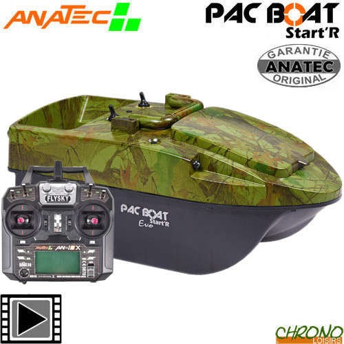 Anatec pac boat startr camo wood an i6x bait boat – Chrono Carp