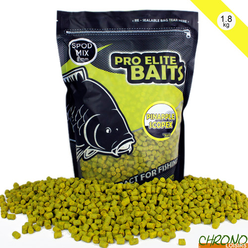 Pellets pro elite baits pineapple scopex spod mix 8mm 1 8kg – Chrono ...