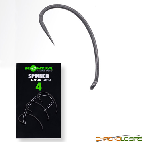 Hamecon korda spinner sans ardillon par 10 – Chrono Carpe