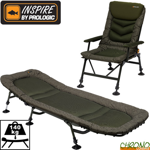 Prologic inspire recliner bed level chair pack – Chrono Carp