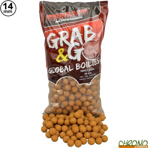 Bouillettes starbaits grab go sweet corn 14mm 2 5kg – Chrono Carpe